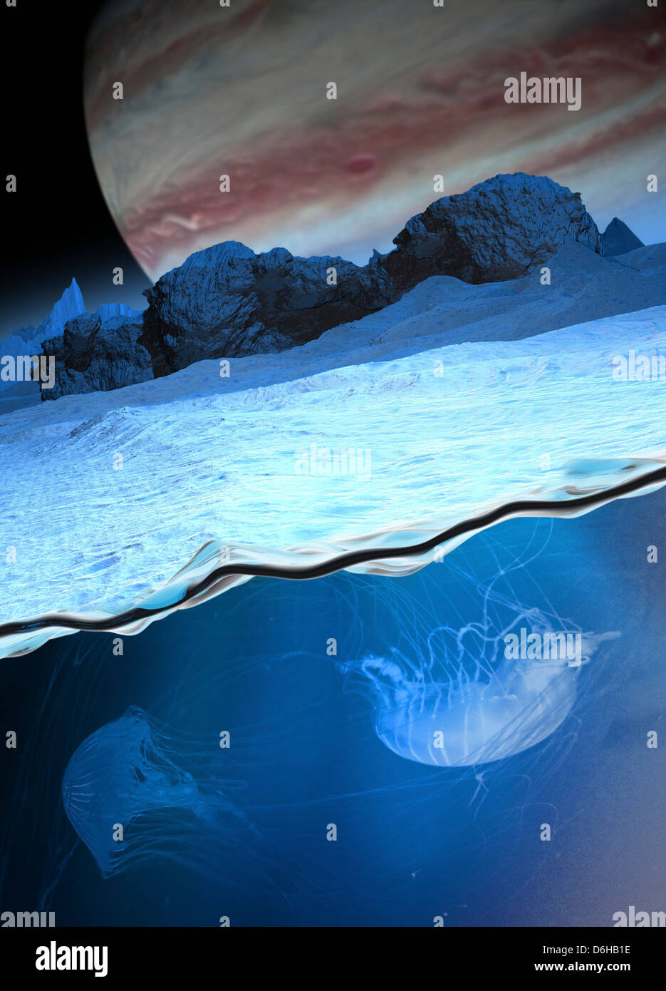 Alien life, artwork Stock Photo - Alamy