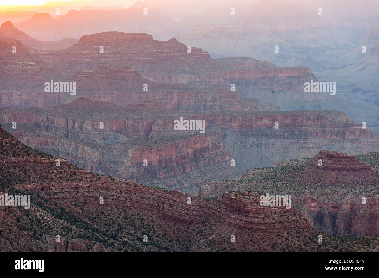 Rock formations in dry desert landscape Stock Photo - Alamy