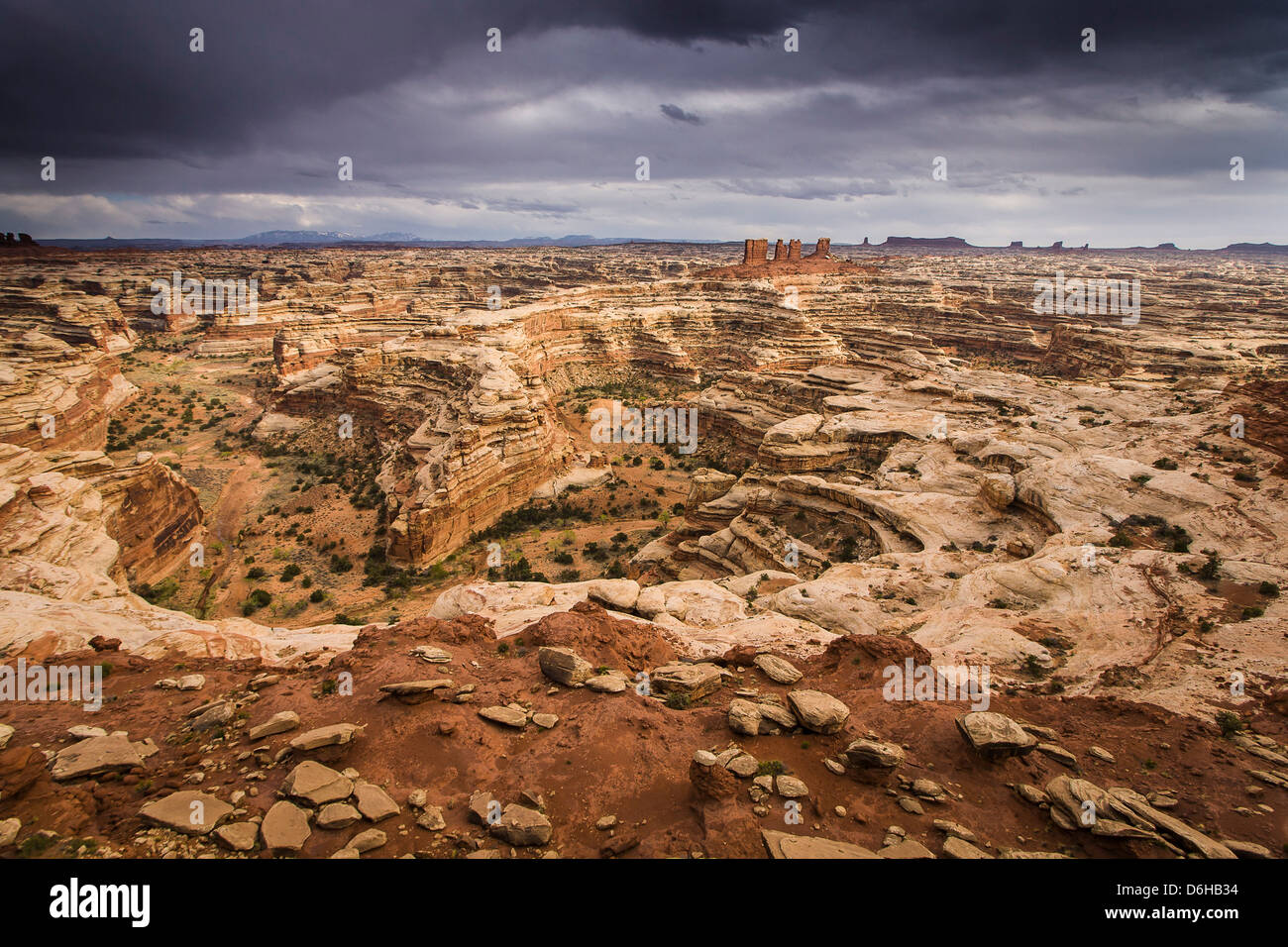 Aerial view of Maze rock formations Stock Photo - Alamy
