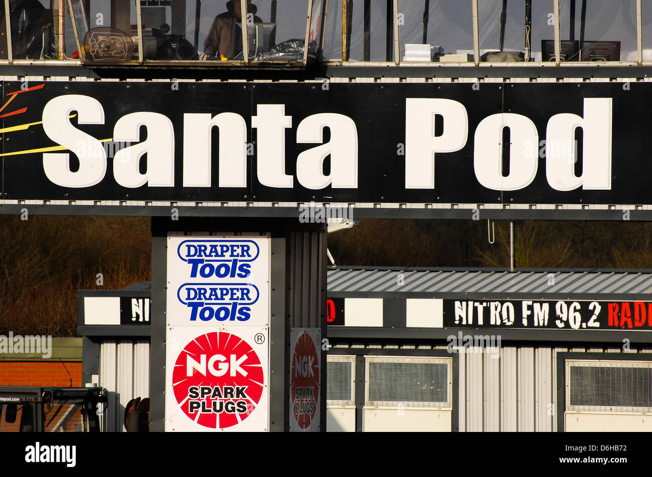 Santa Pad Sign Stock Photo - Alamy