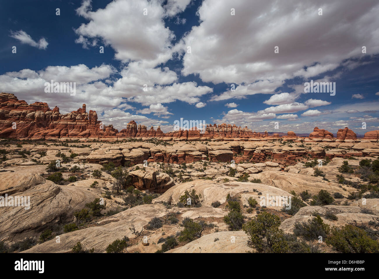 Rock formations in dry desert landscape Stock Photo - Alamy