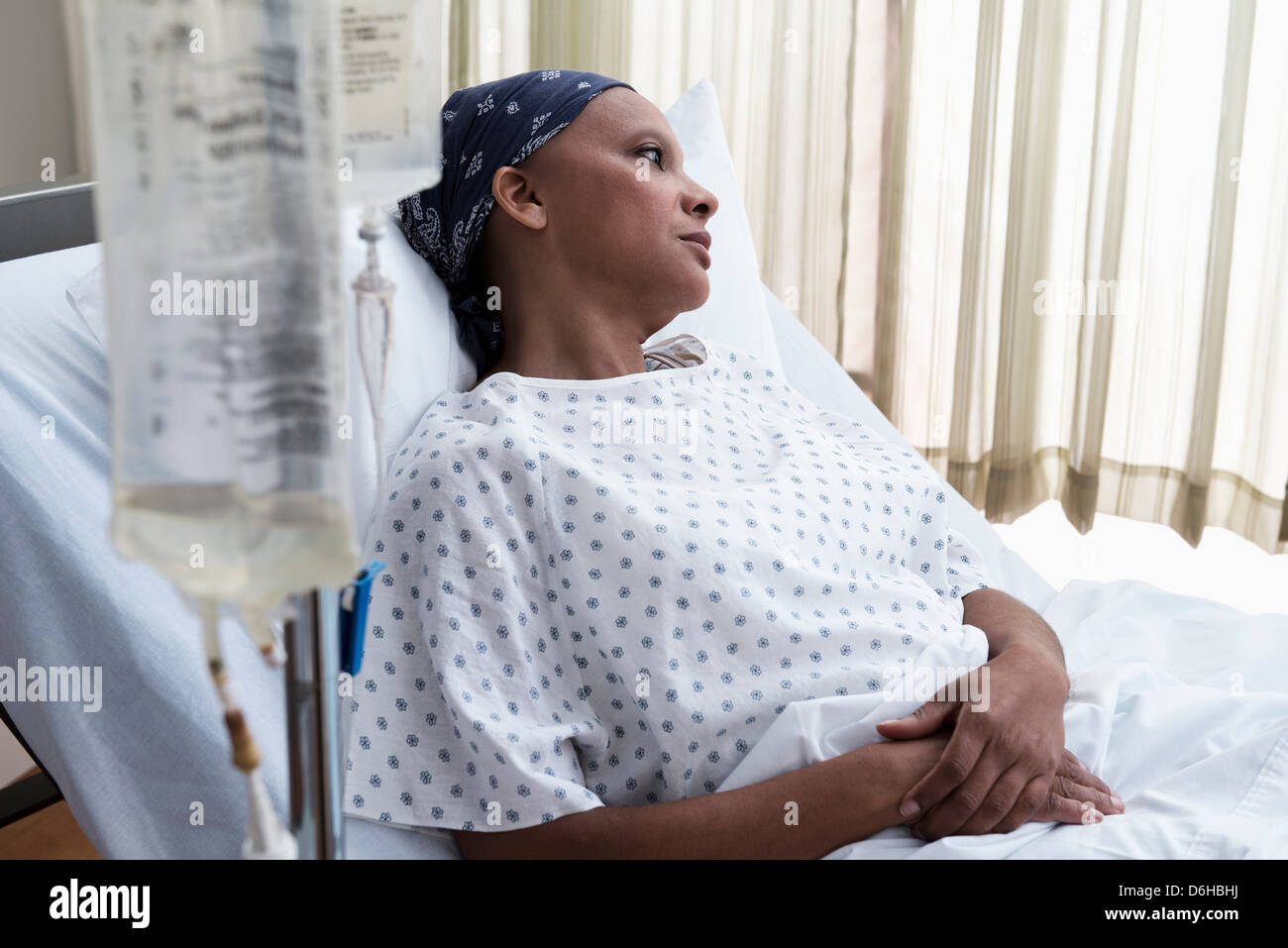 Female Patient In Cancer Ward High Resolution Stock Photography and ...