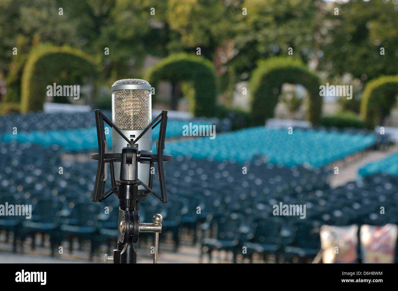 professional microphone ready for concert Stock Photo - Alamy
