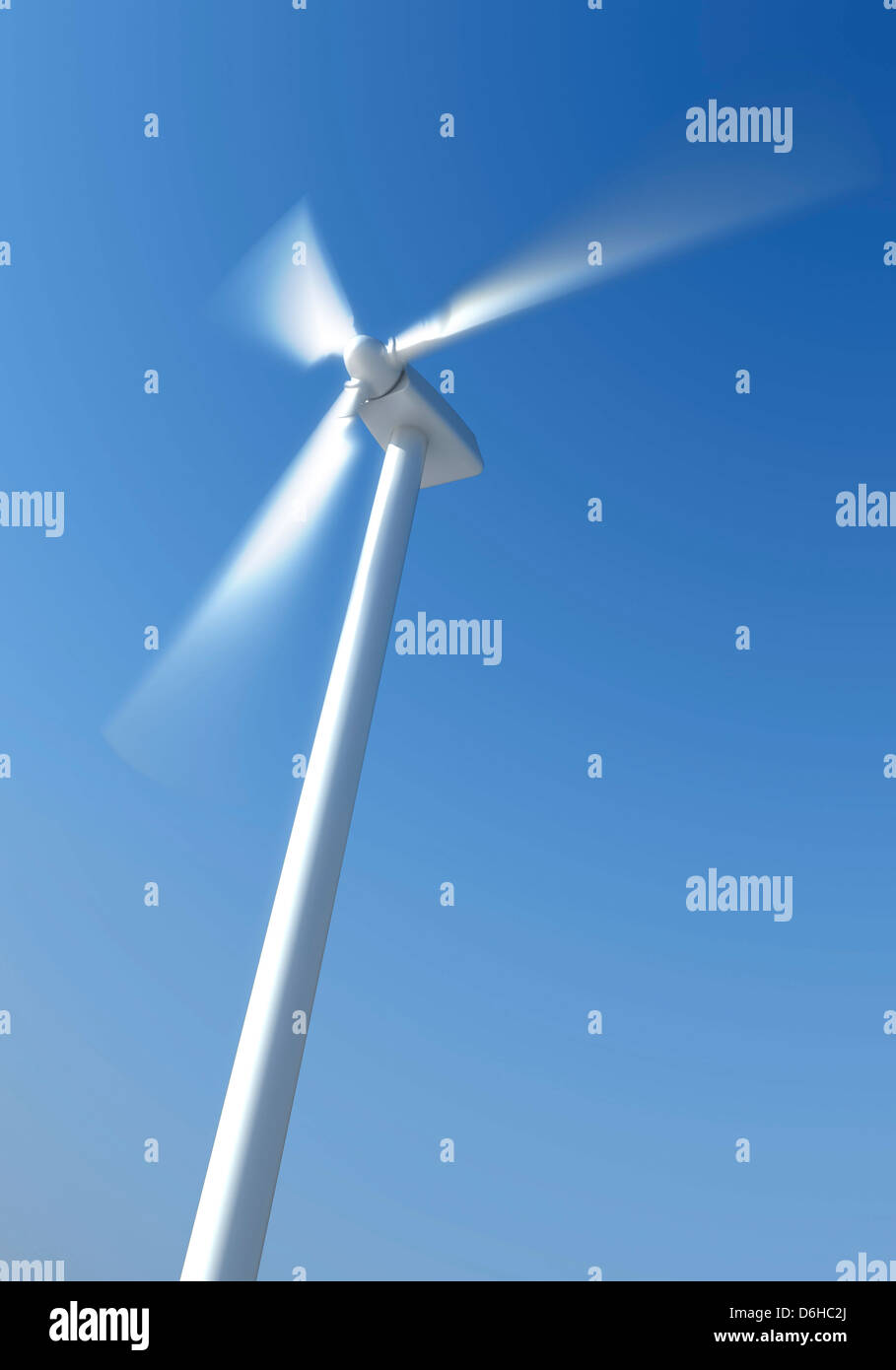 Wind turbine, artwork Stock Photo - Alamy