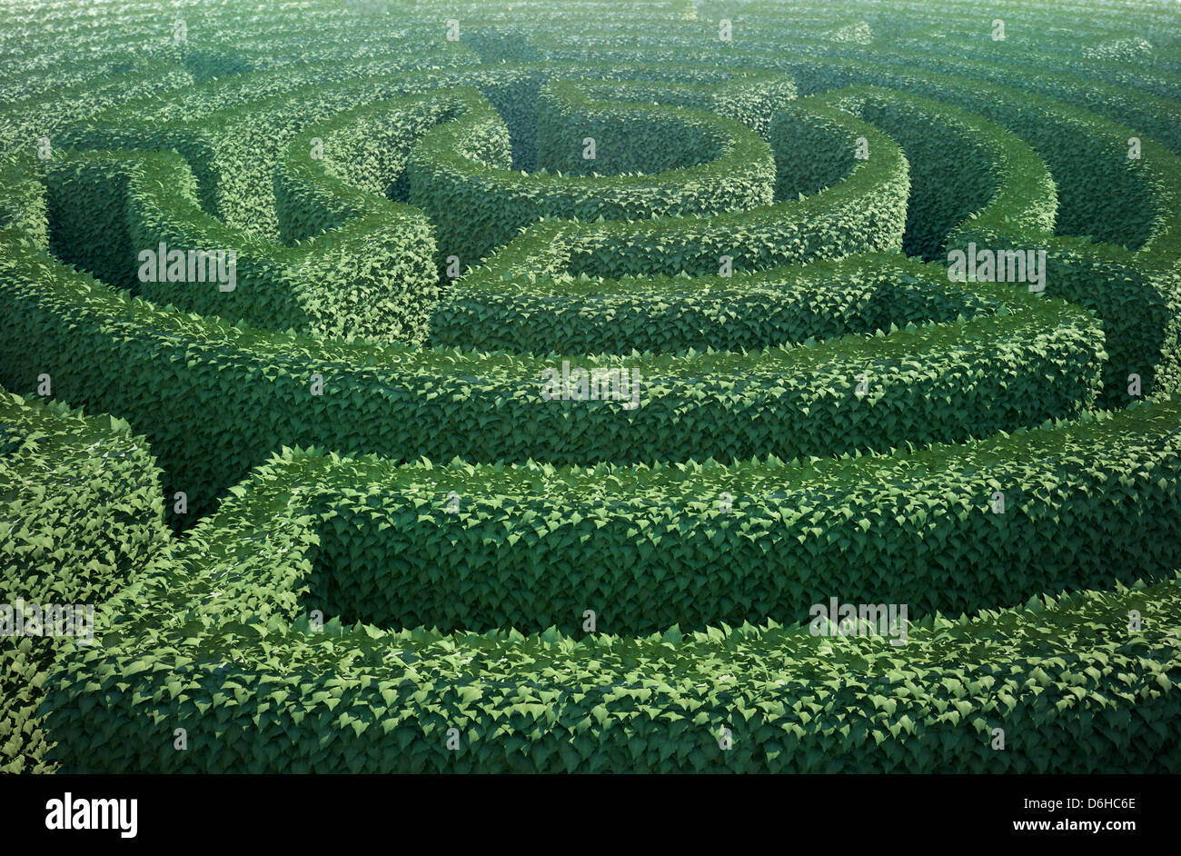 Maze hedge pattern labyrinth hi-res stock photography and images - Alamy