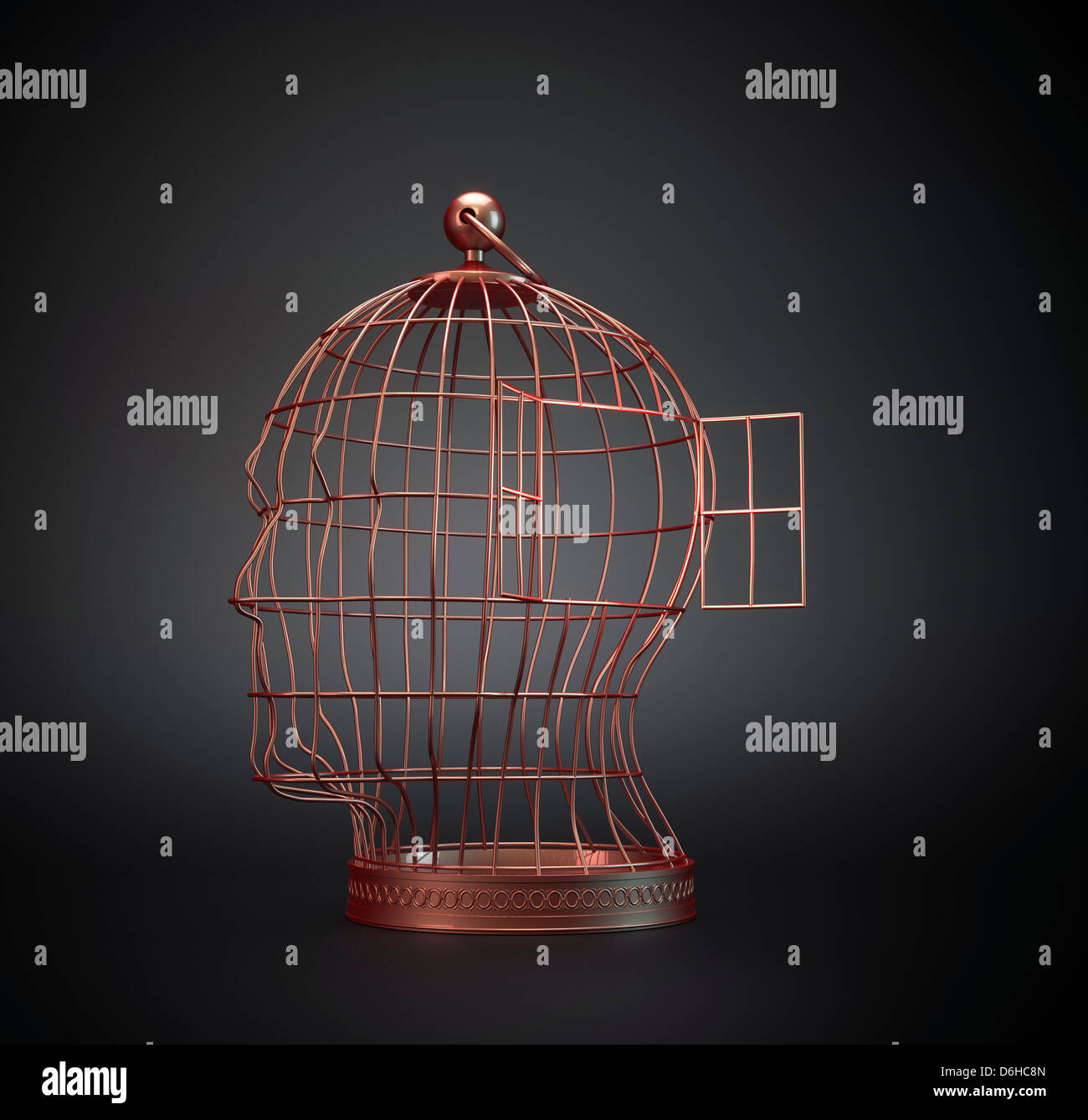 Head shaped cage hi-res stock photography and images - Alamy