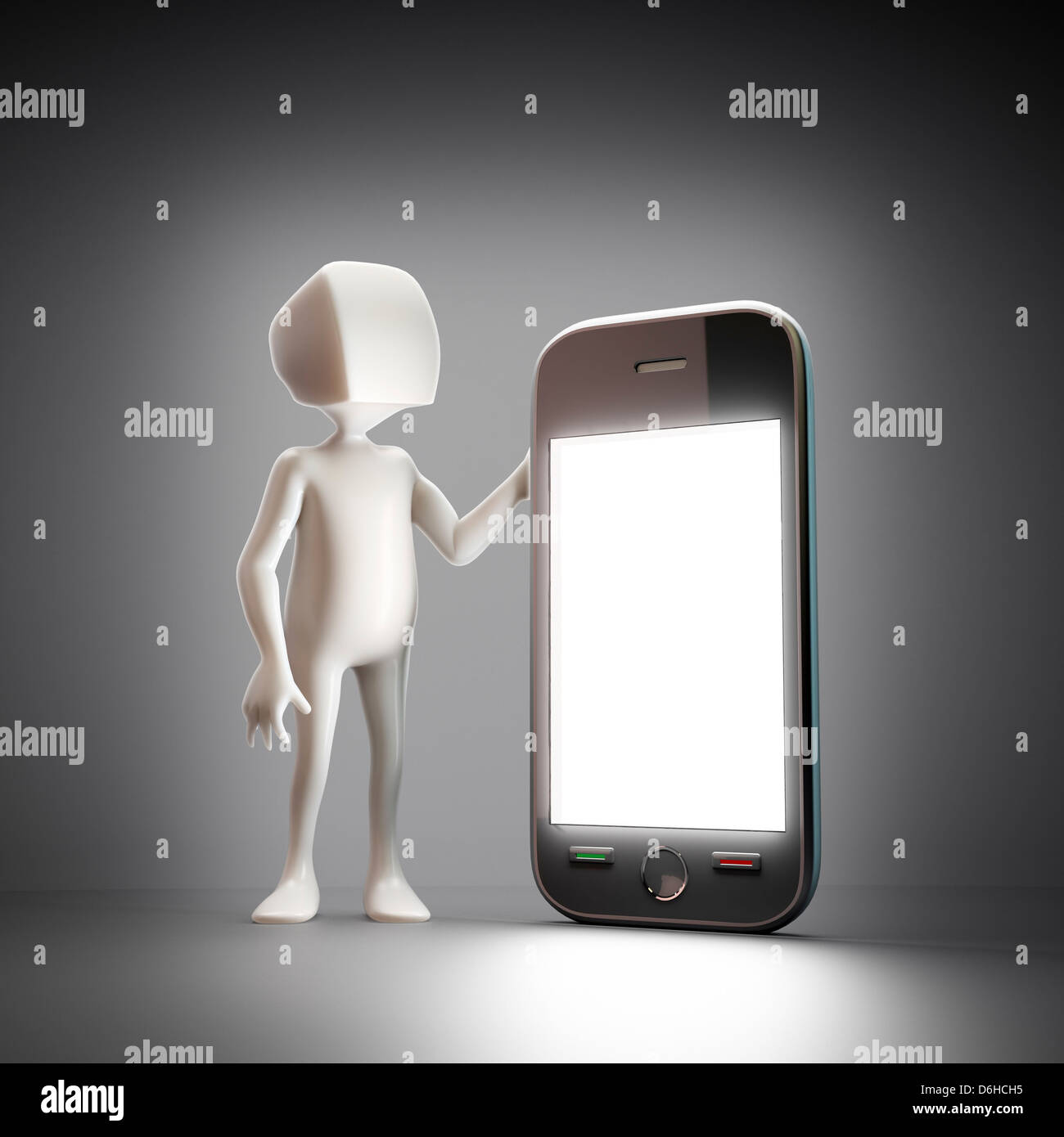 Figure with smartphone hi-res stock photography and images - Alamy