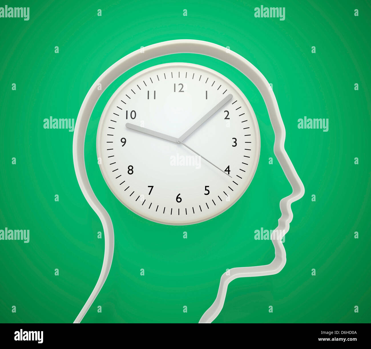 Aging brain, conceptual artwork Stock Photo - Alamy