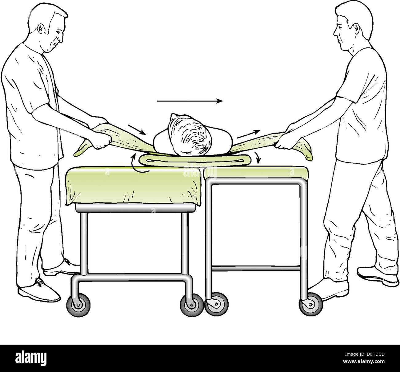 Transferring patient hospital bed hi-res stock photography and images ...