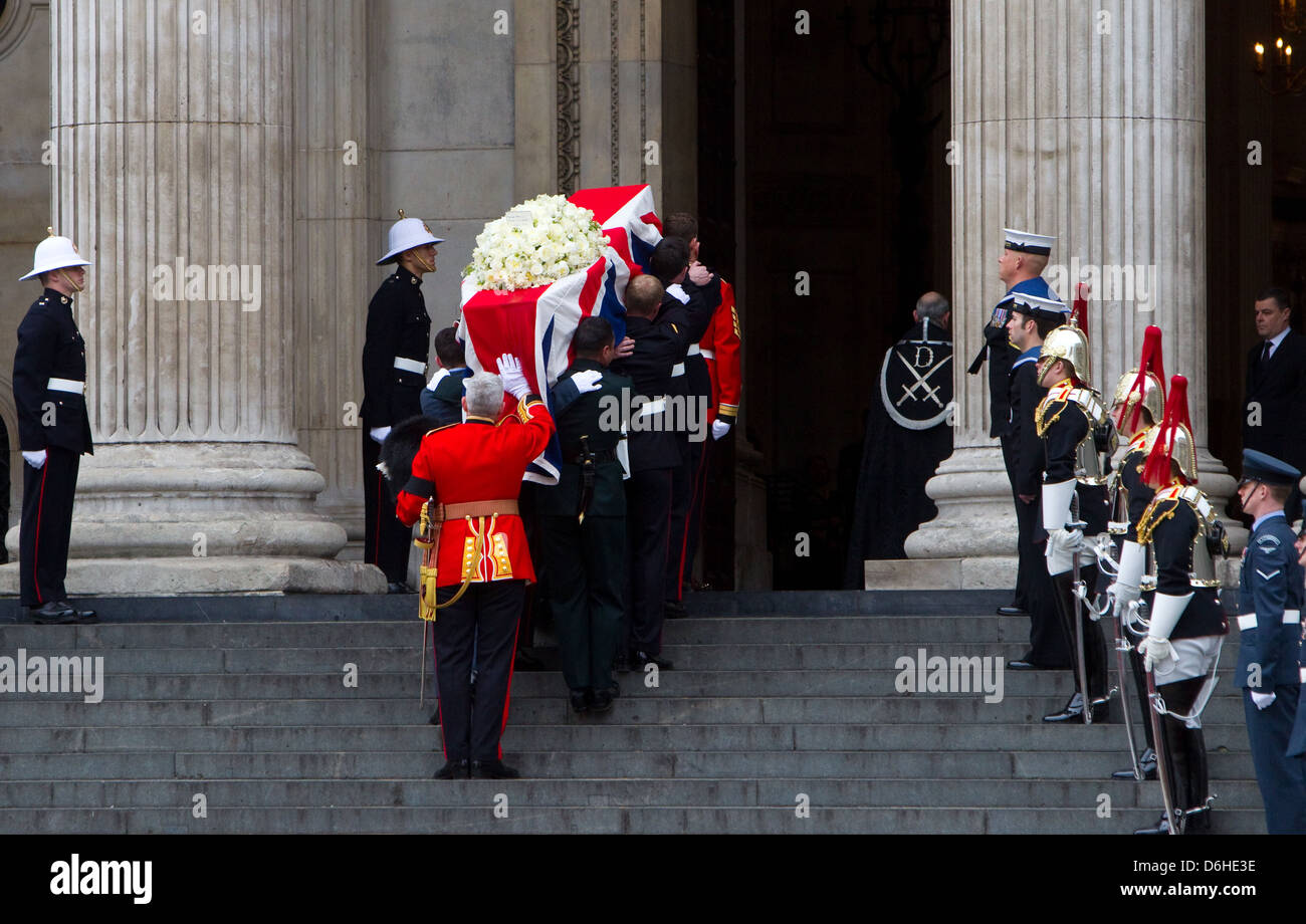 Funeral Of Margaret Thatcher at St Paul's Cathedral April 17th 2013 ...