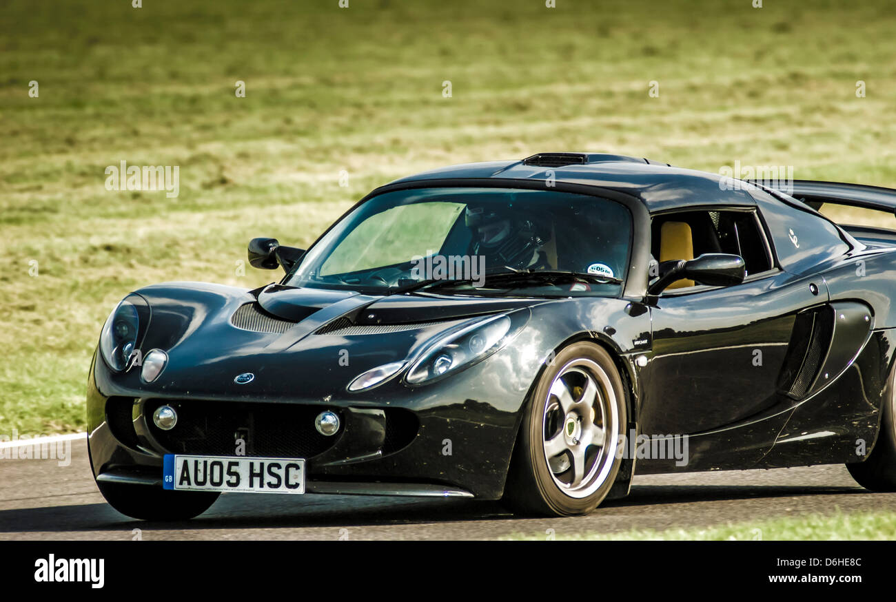 Limited edition (only 50 cars made) Black Lotus Exige 240R on a race ...
