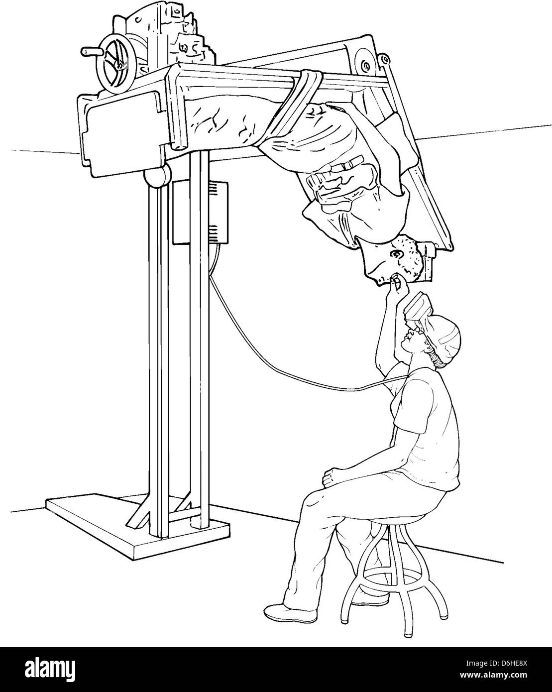 Rotating operating table Stock Photo - Alamy