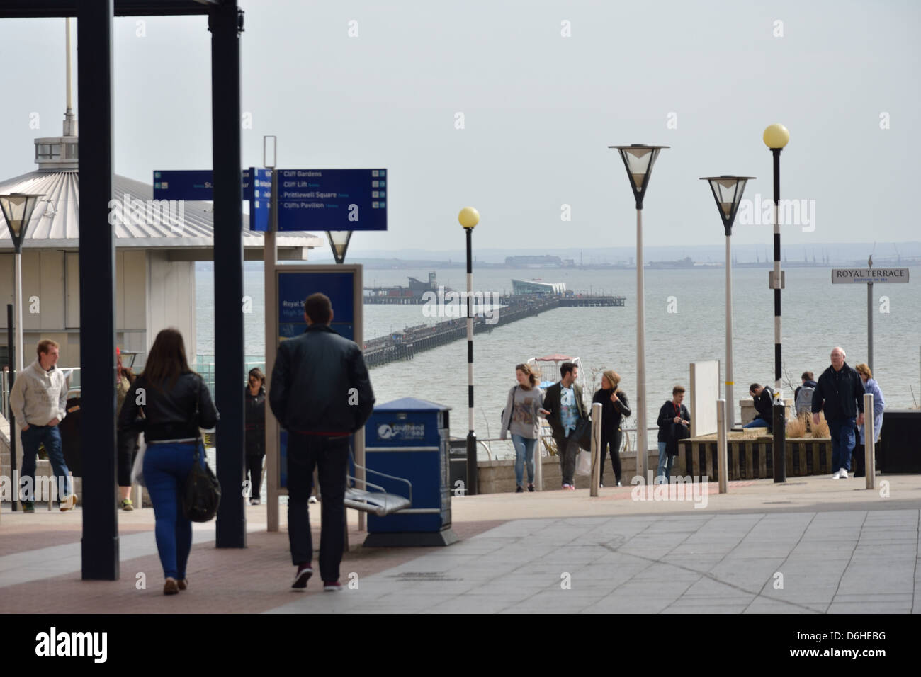 High street and Royal Terrace southend Stock Photo - Alamy