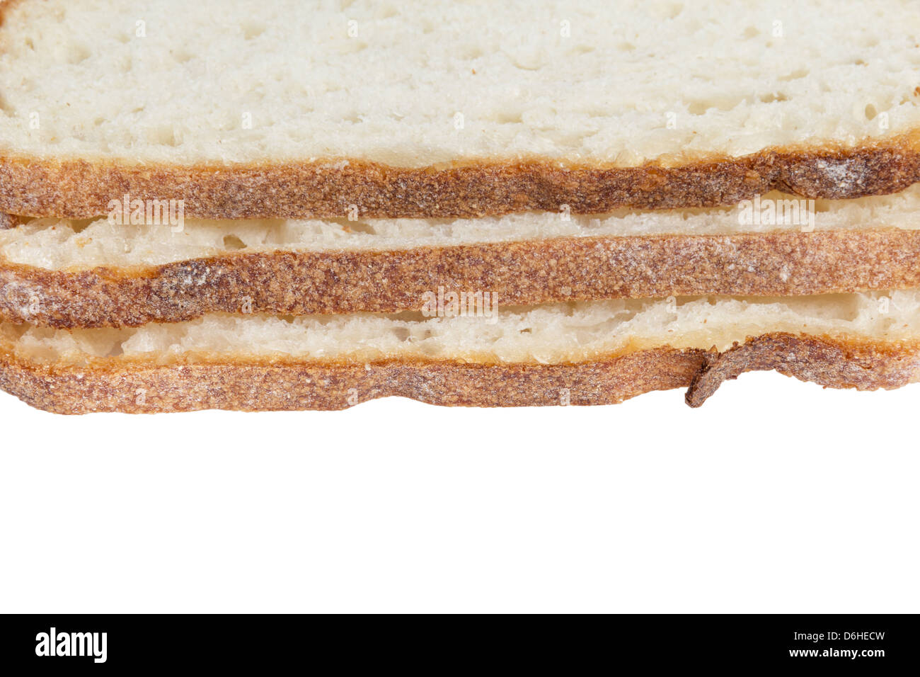 stack of slices white bread, isolated on white background Stock Photo ...