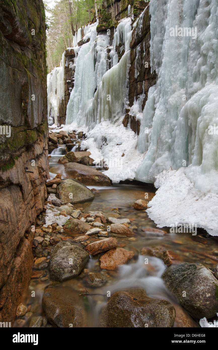 Franconia Notch State Park -Flume Gorge during the spring months in ...