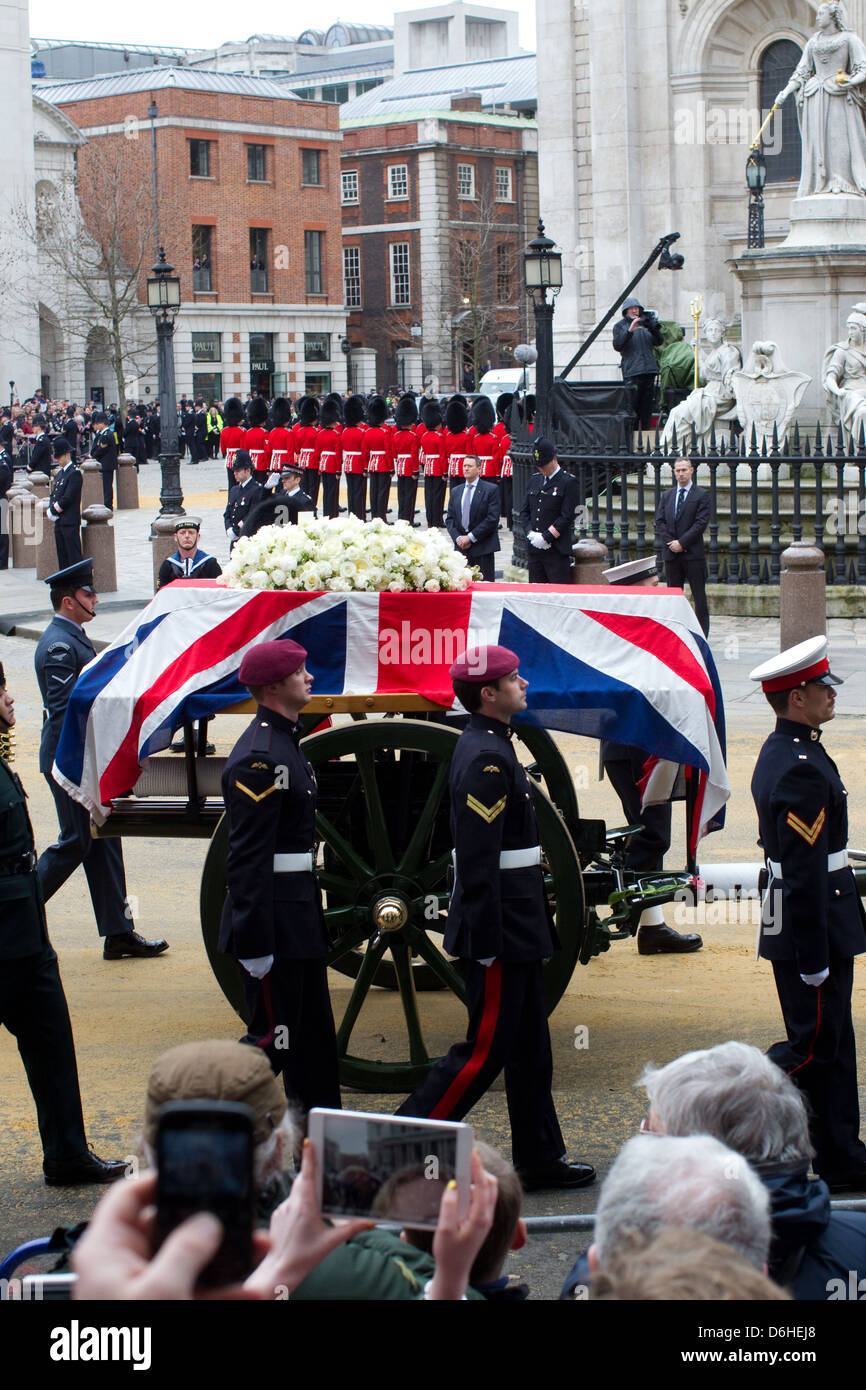 Funeral Of Margaret Thatcher at St Paul's Cathedral April 17th 2013 ...