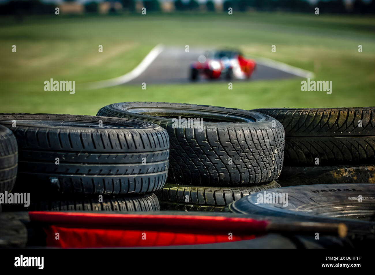 Car race track safety barrier hi-res stock photography and images - Alamy