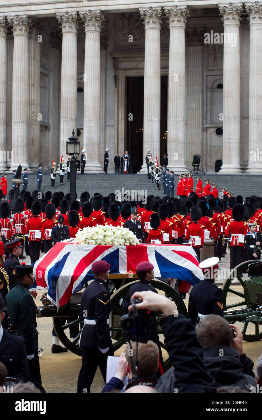 Funeral Of Margaret Thatcher at St Paul's Cathedral April 17th 2013 ...