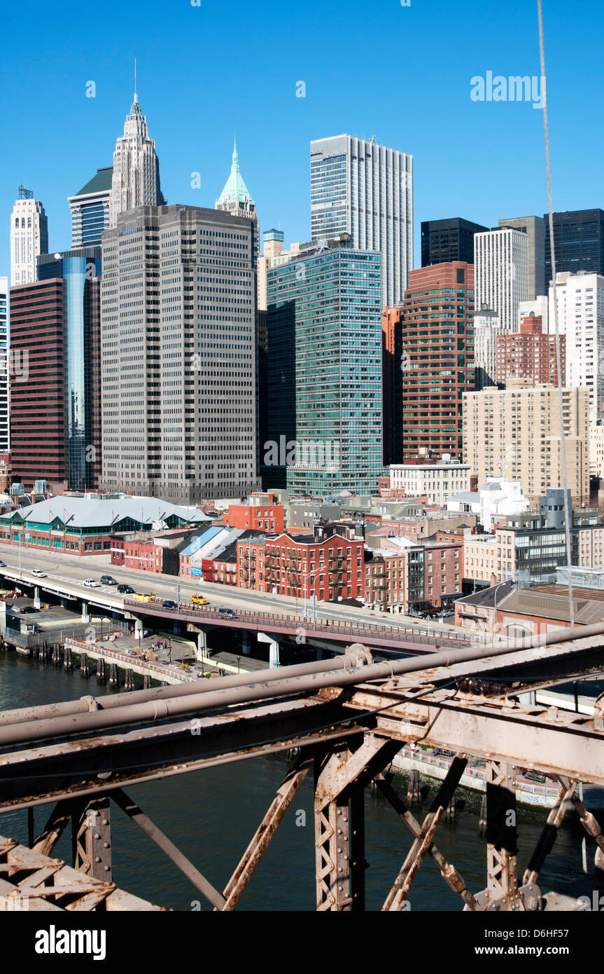 South street seaport skyscrapers hi-res stock photography and images ...