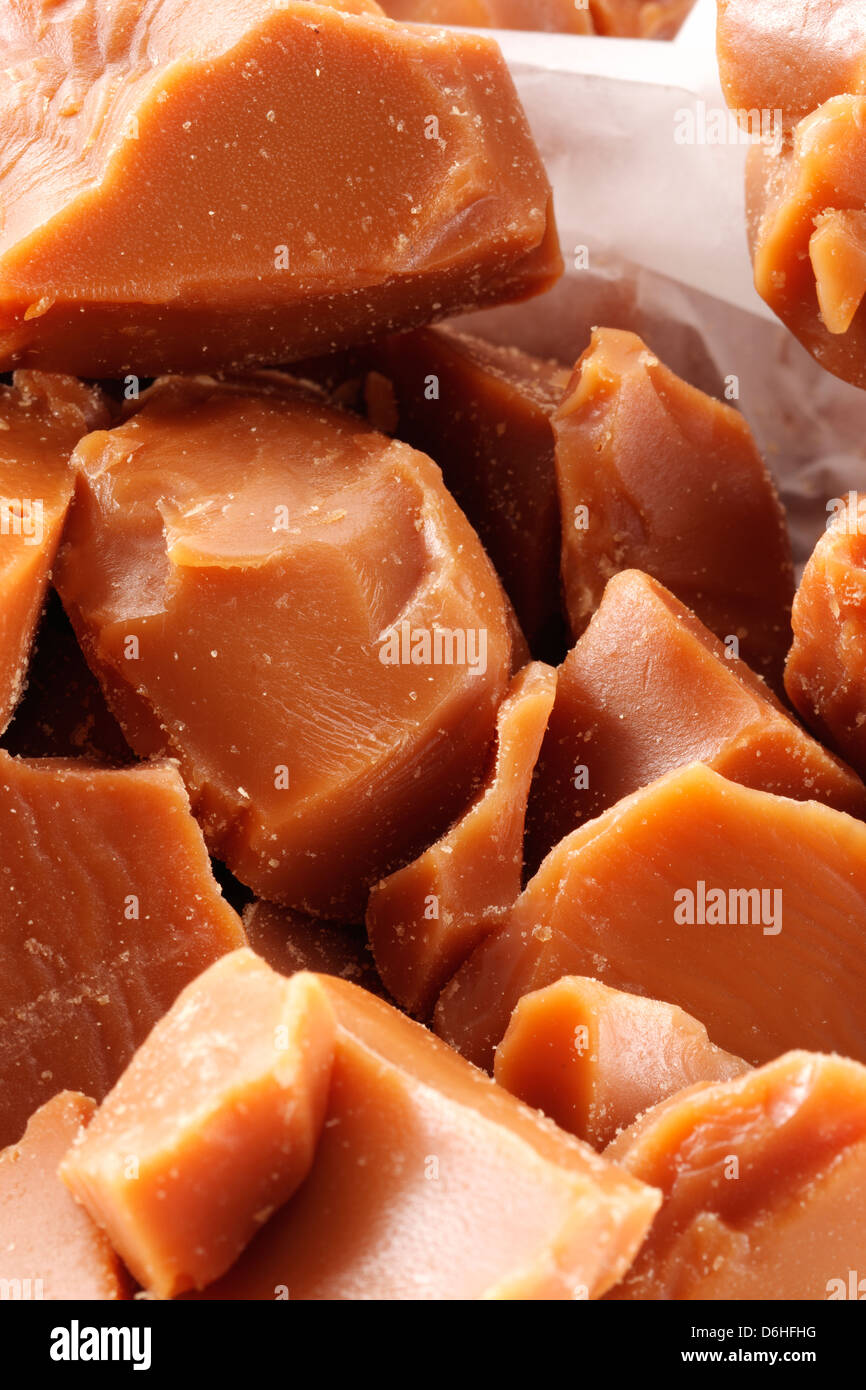 chunks of toffee Stock Photo - Alamy