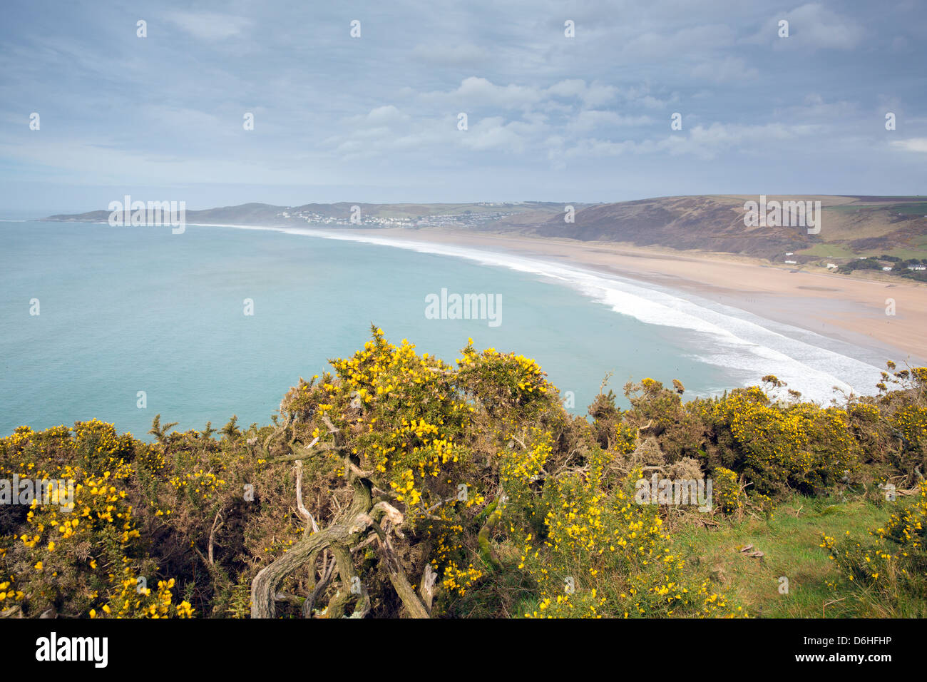 Coastal path woolacombe bay hi-res stock photography and images - Alamy