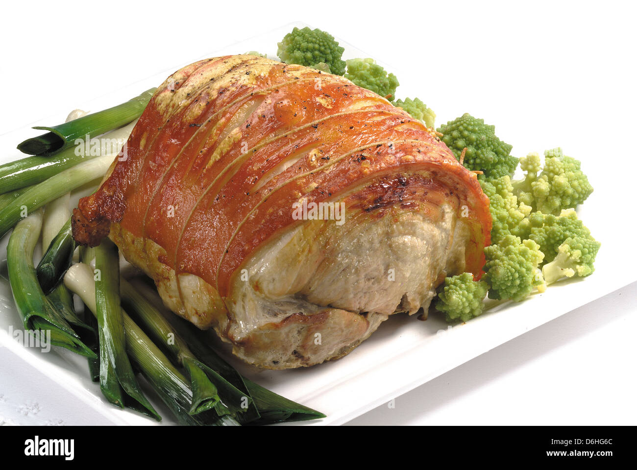 Roast Pork Crackling Vegetables High Resolution Stock Photography and ...