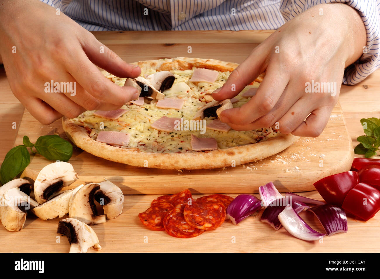 Pepperoni pizza photos hi-res stock photography and images - Alamy