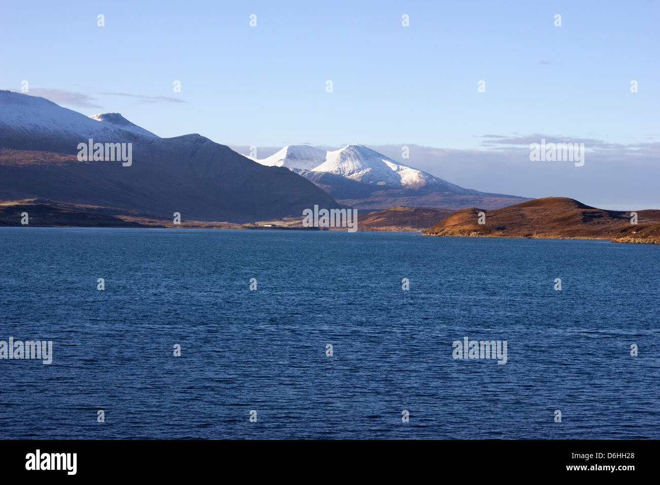 Kyle of Durness and Foinaven Stock Photo - Alamy