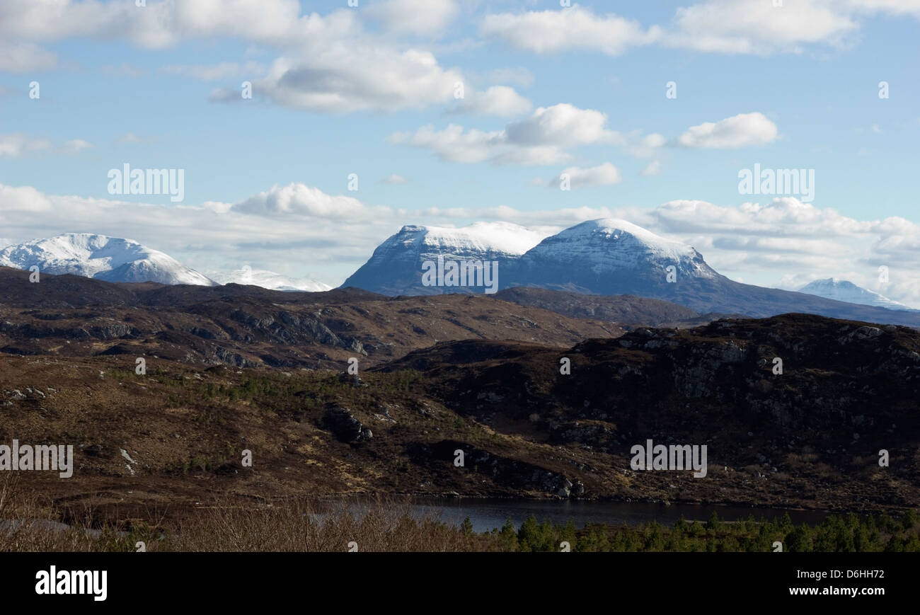Assynt mountains in winter hi-res stock photography and images - Alamy