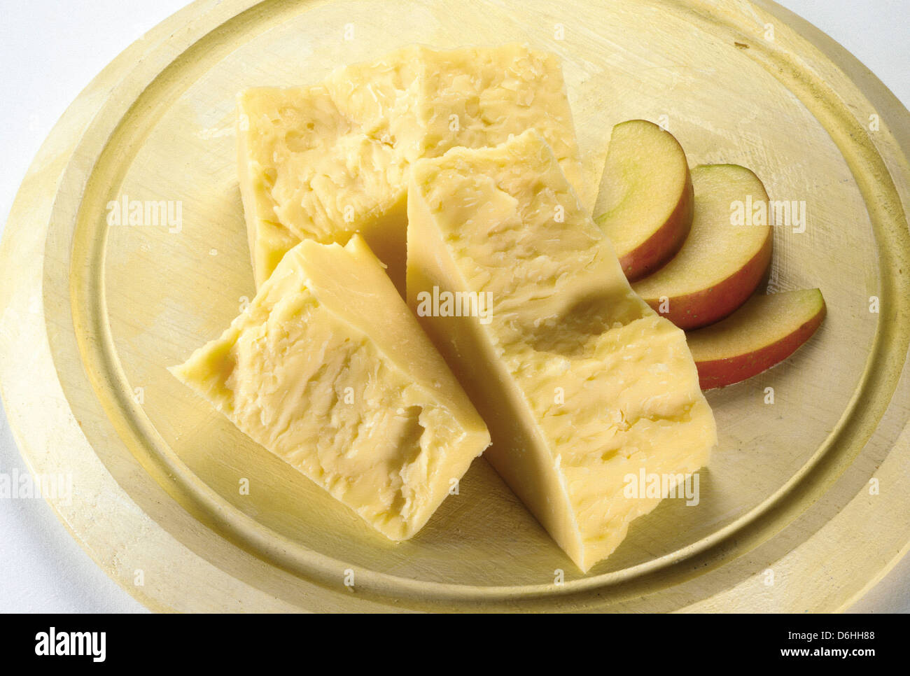 Cheddar cheese and apple Stock Photo - Alamy