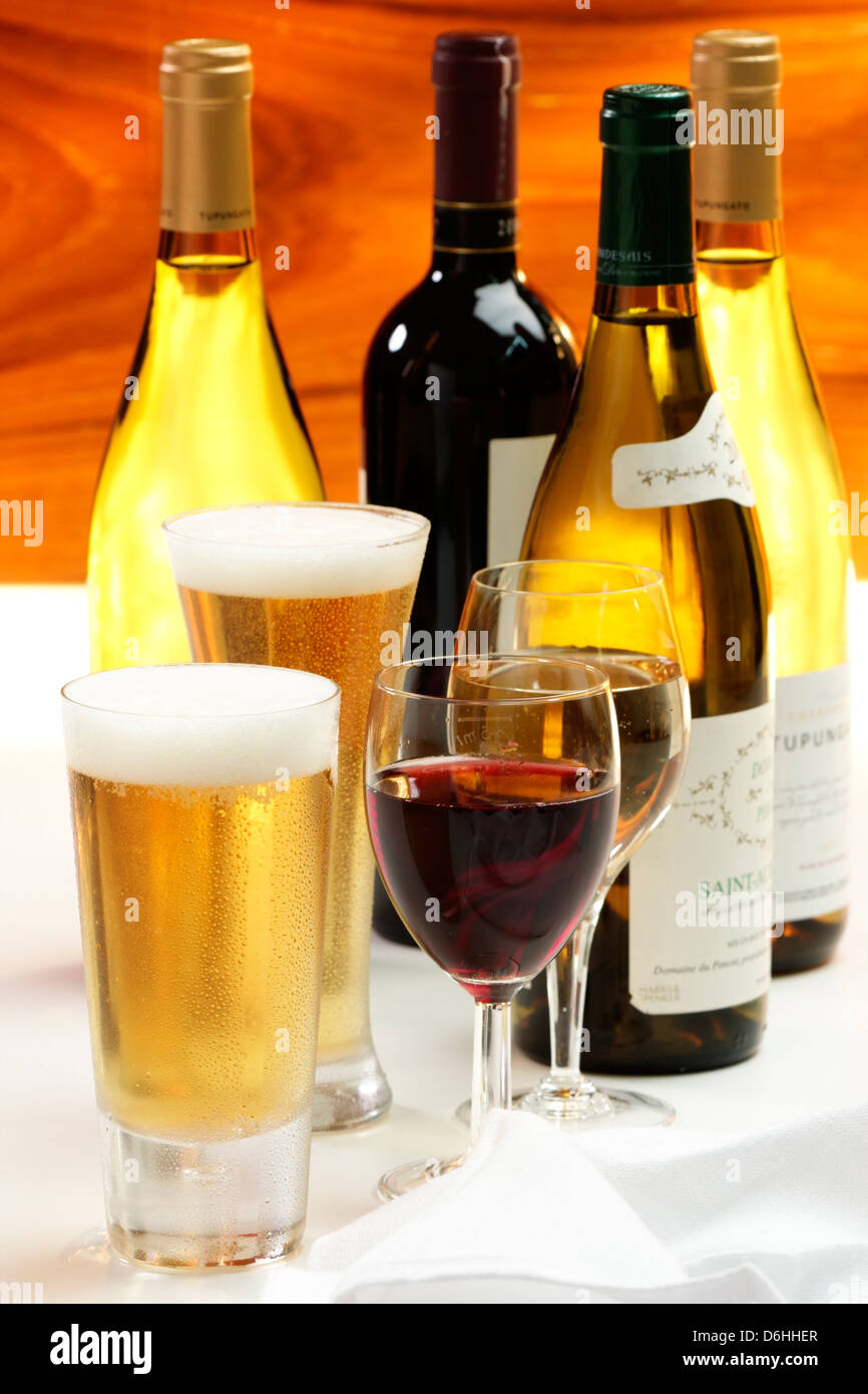 Wines and Beers Stock Photo - Alamy