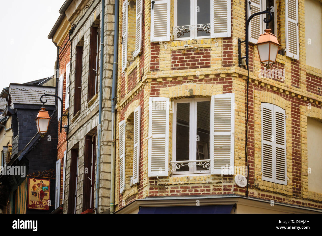 Shops and galleries, Honfleur, Normandy, France Stock Photo - Alamy