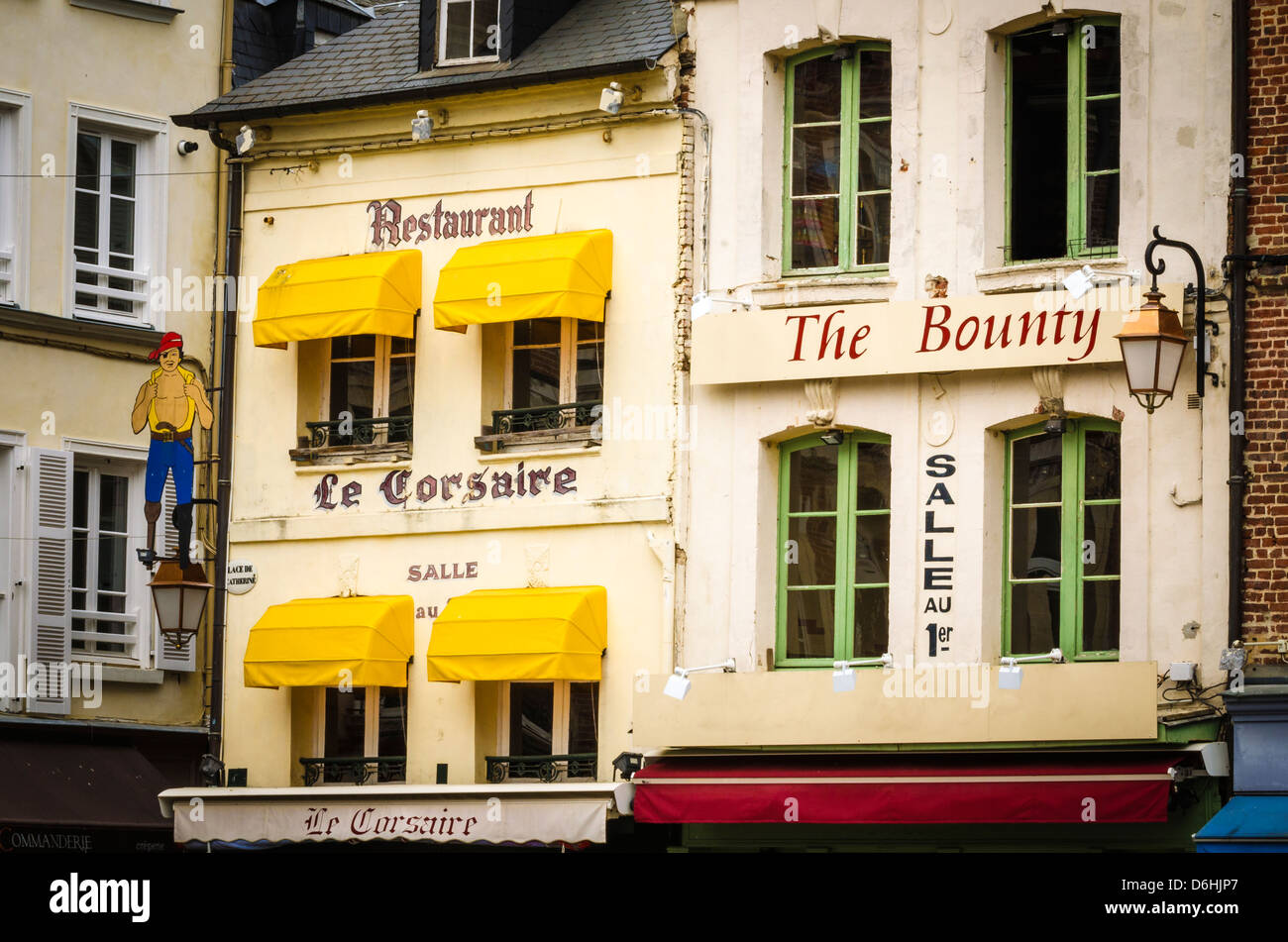 Shops and galleries, Honfleur, Normandy, France Stock Photo - Alamy