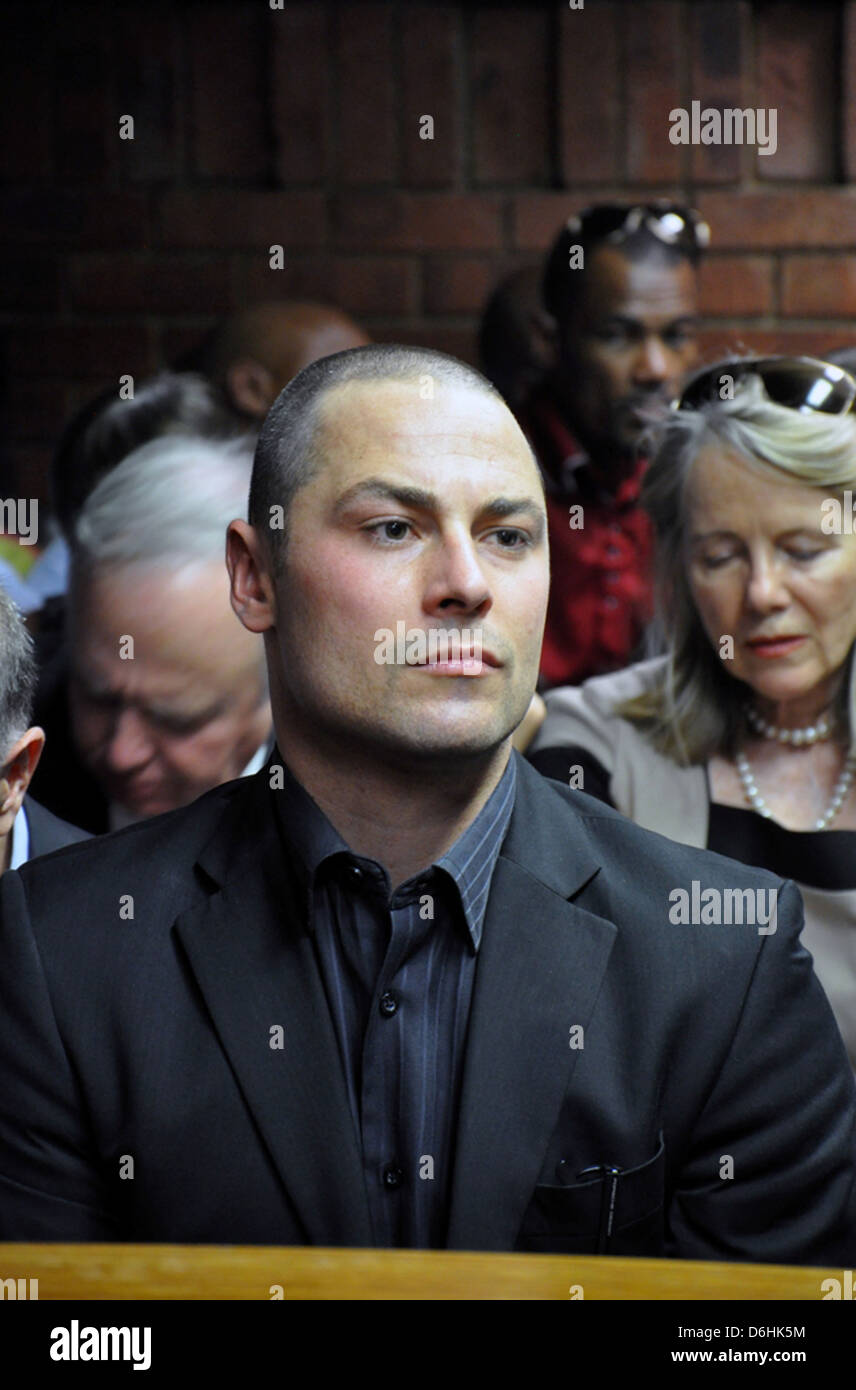 Carl Pistorius (Oscar Pistorius' brother) in court during Oscar ...