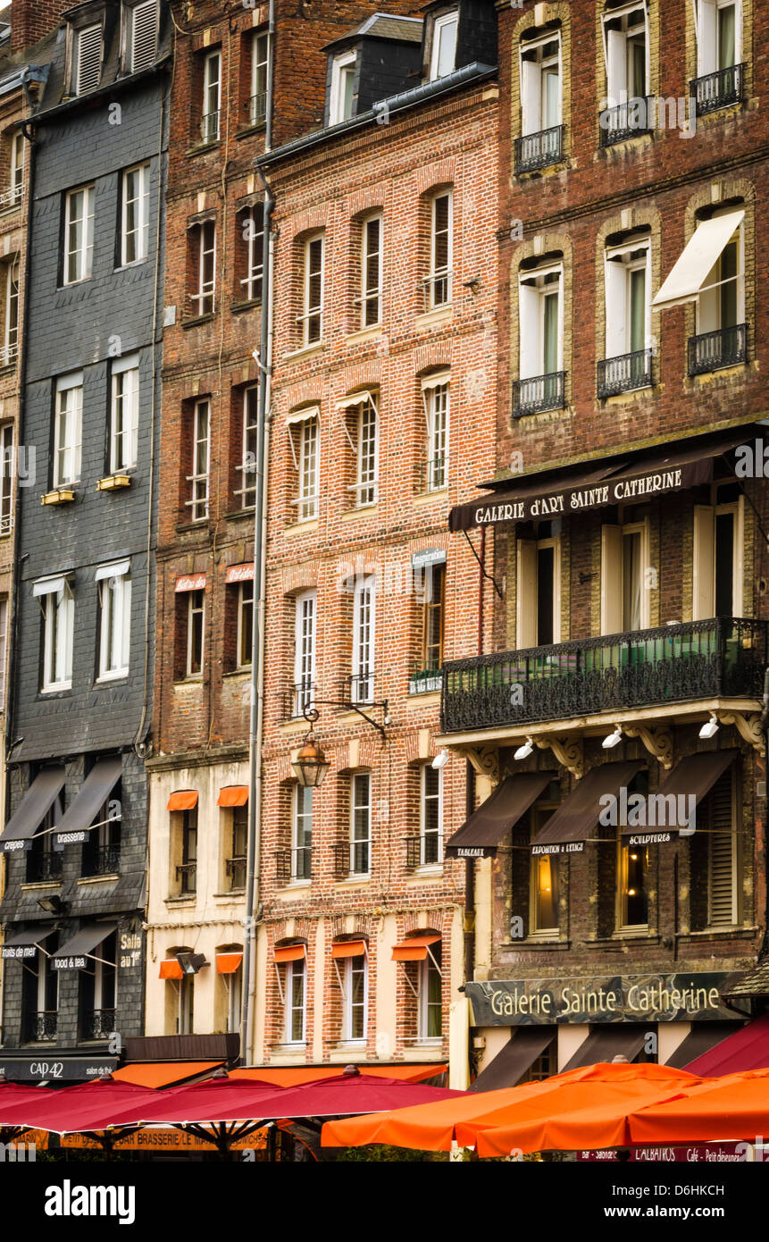 Shops and galleries, Honfleur, Normandy, France Stock Photo - Alamy