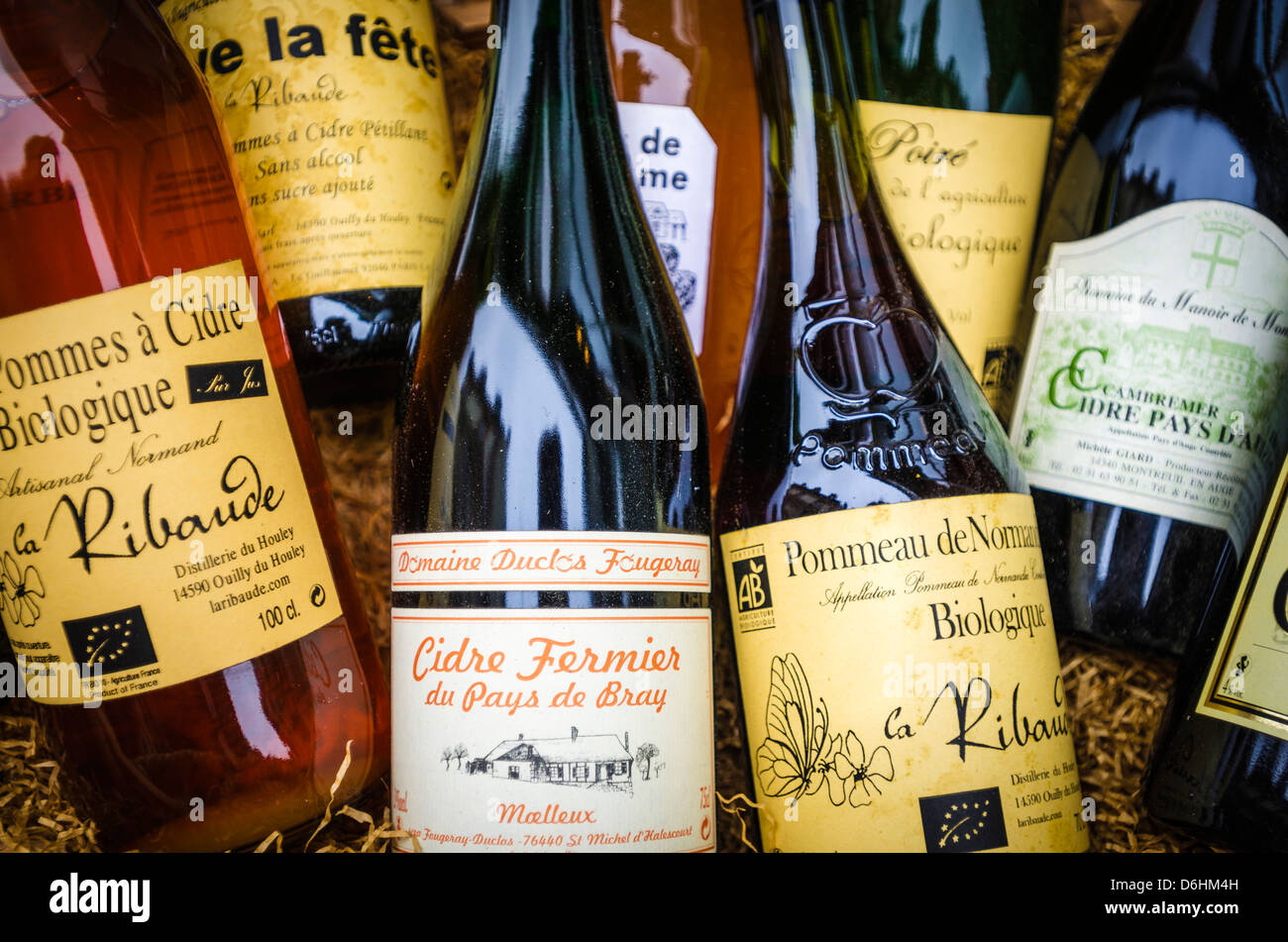 Calvados cider, Honfleur, Normandy, France Stock Photo - Alamy