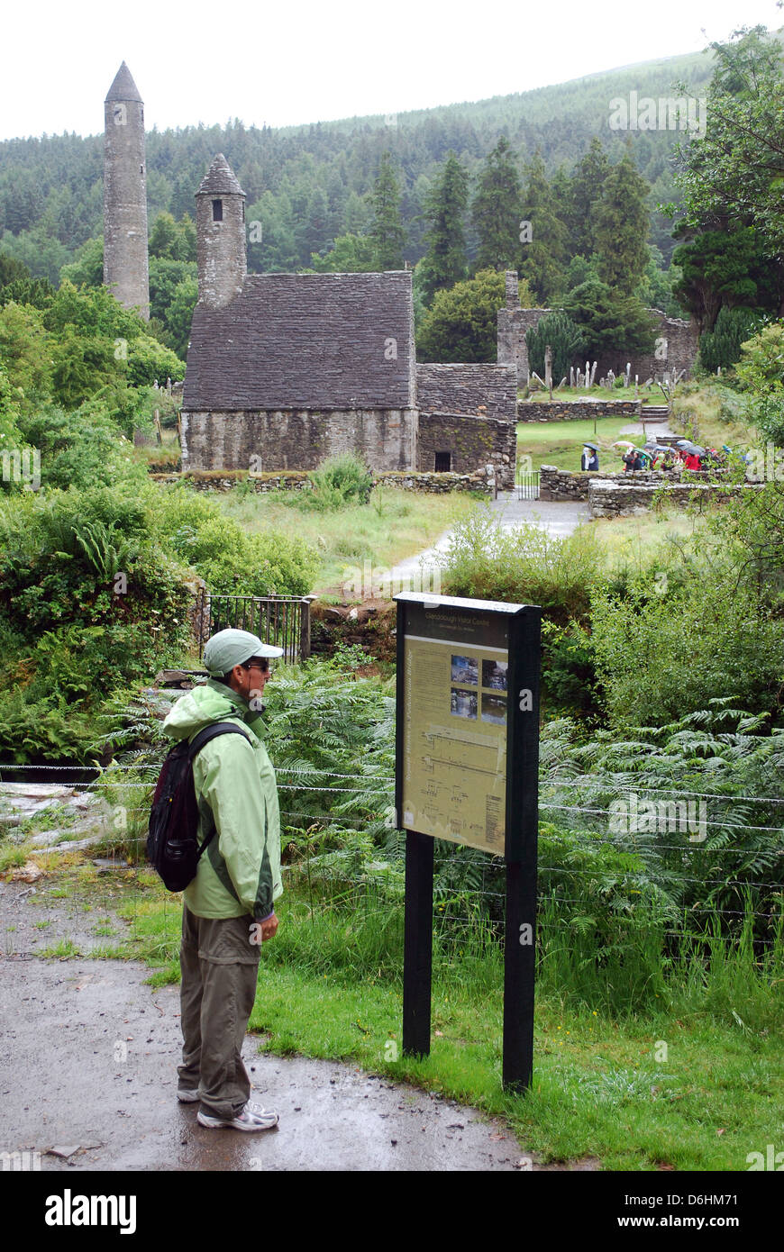 Ancient monastic ruins of St. Kevin in the Wicklow Mountains ...