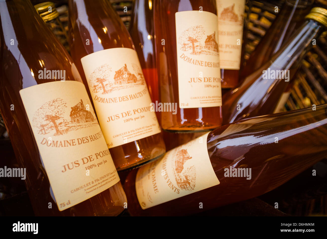 Calvados cider, Honfleur, Normandy, France Stock Photo - Alamy