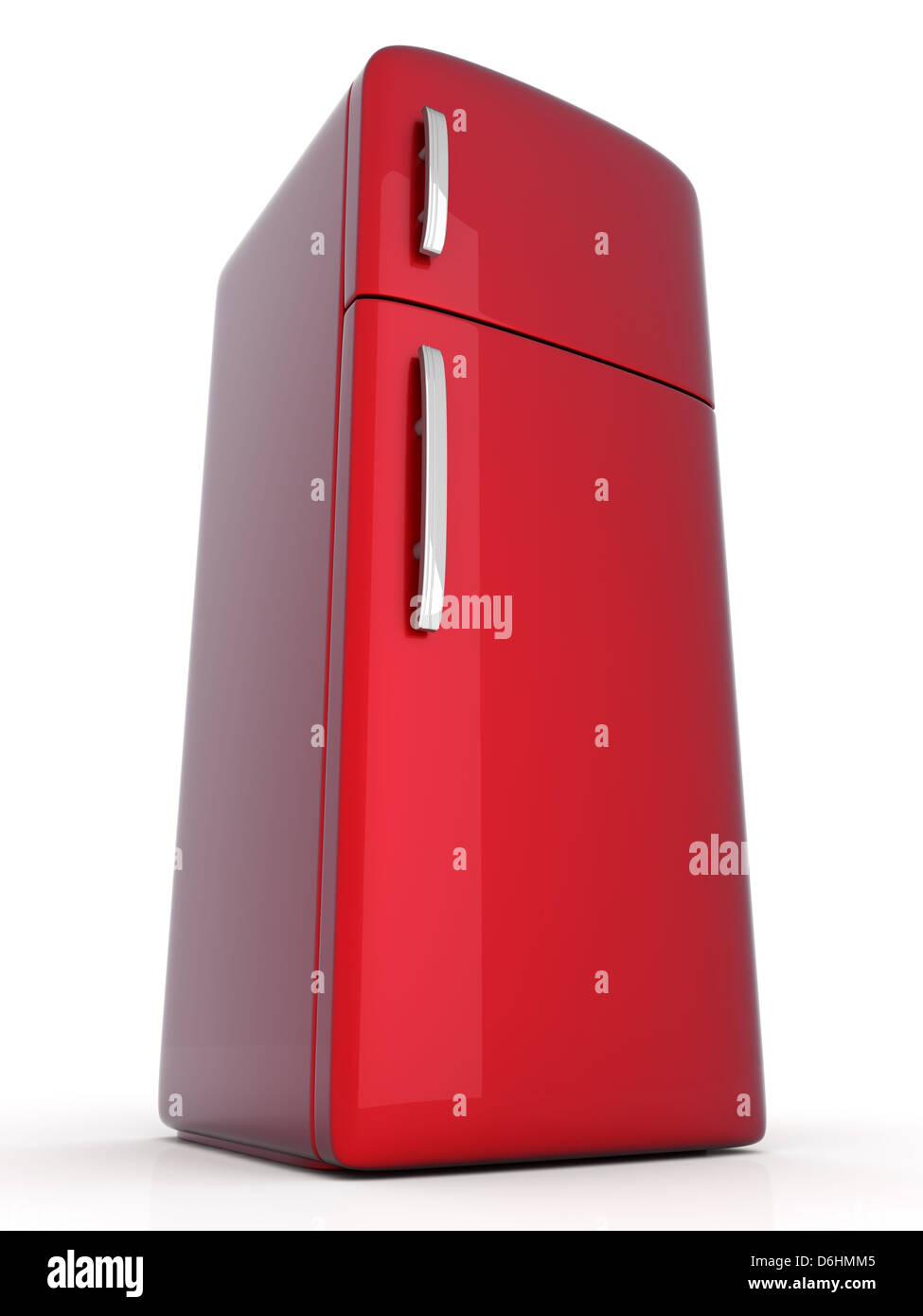 A classic Fridge. 3D rendered Illustration Stock Photo - Alamy