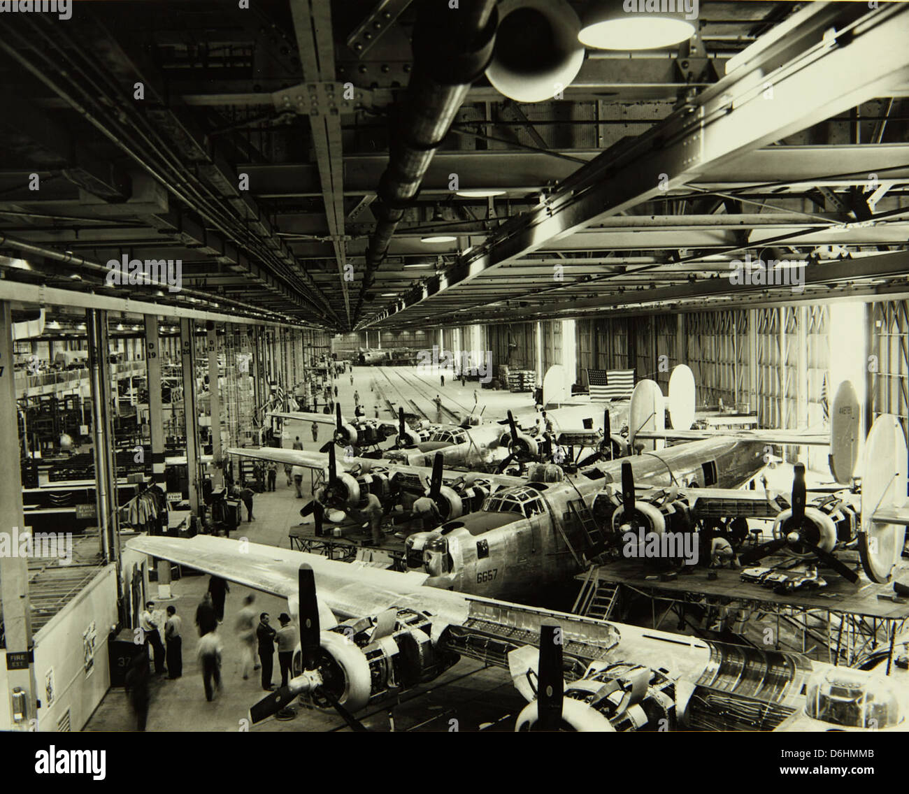 This image showcases the Convair/General Dynamics aerospace factory and ...