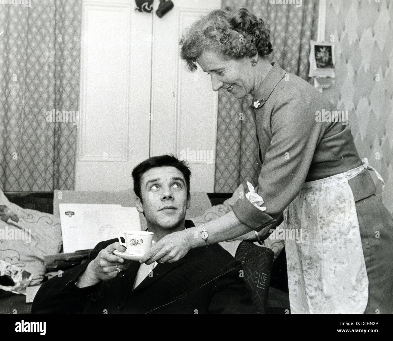 MARTY WILDE UK pop singer with his mother at their Blackheath home ...