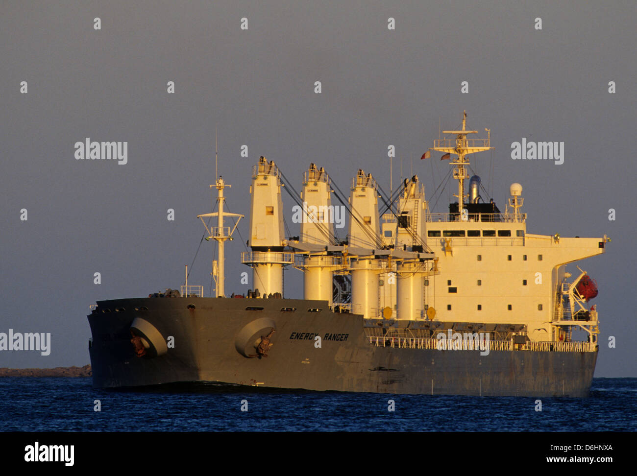 A tanker and cargo ship near Port Aransas Texas Stock Photo - Alamy