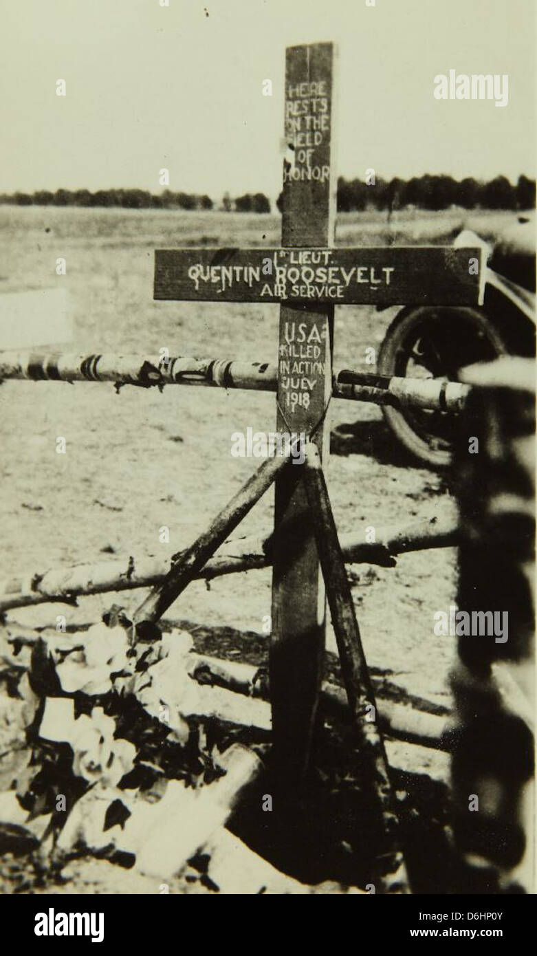 Lt. Quentin Roosevelt, the son of President Theodore Roosevelt, was a ...
