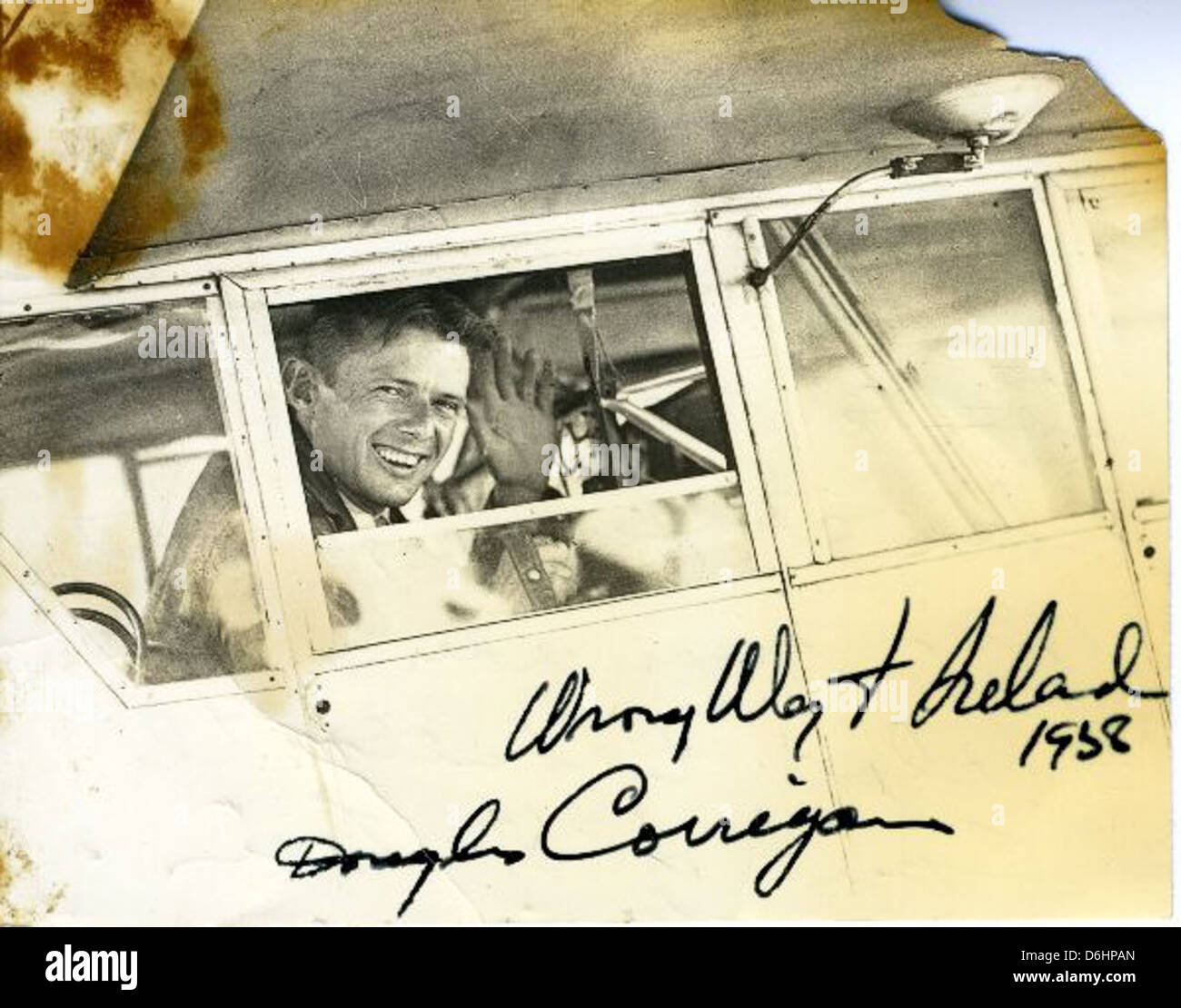 Douglas 'Wrong Way' Corrigan was an aviator known for his famous 1938 solo transatlantic flight ...