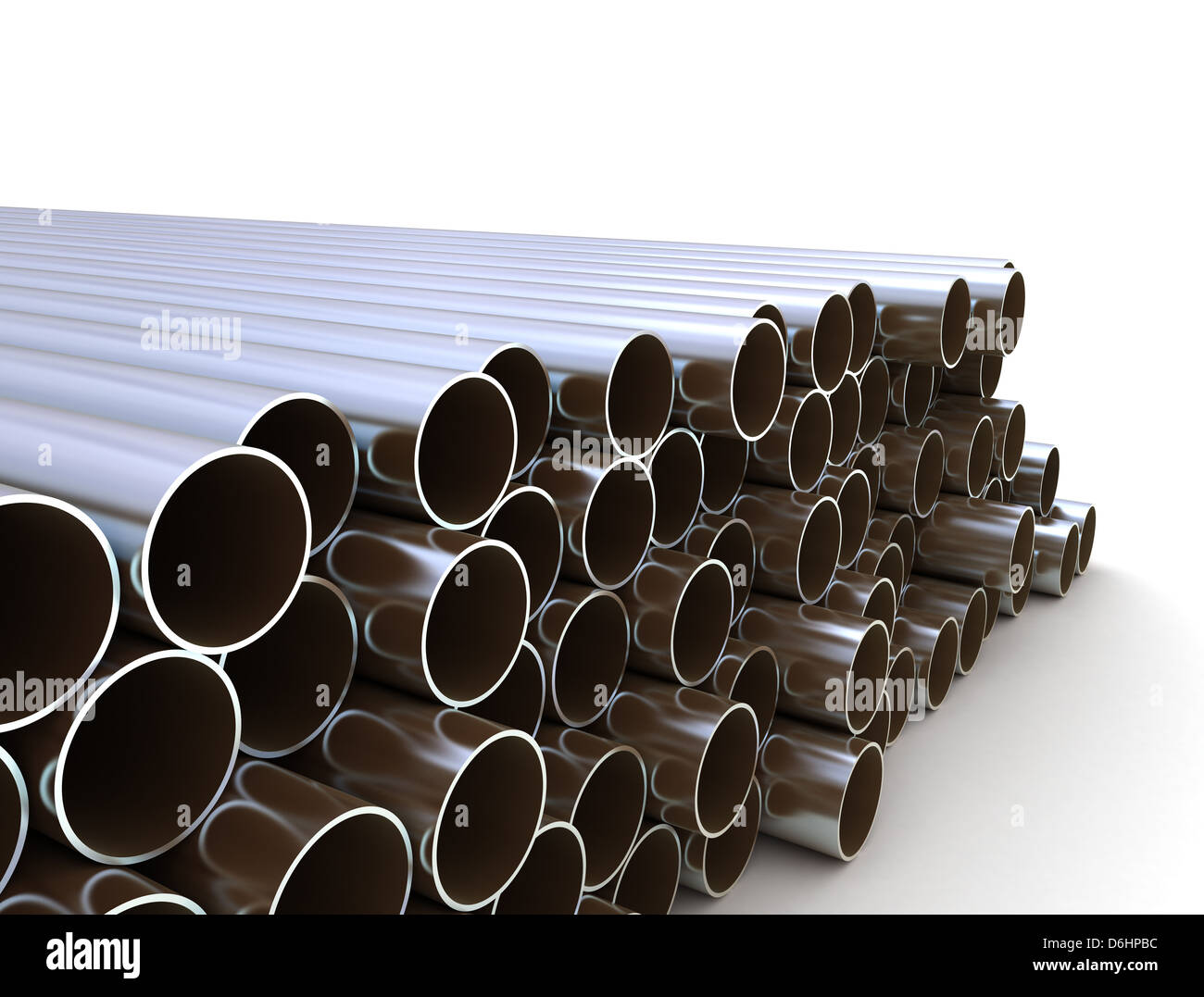 Many metal pipes stacked hi-res stock photography and images - Alamy