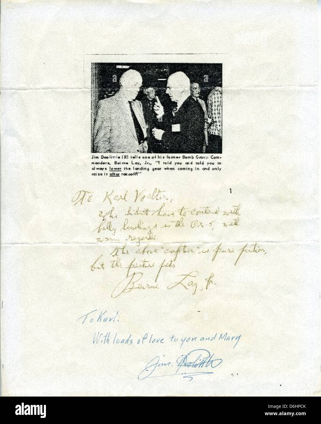 This signed photograph of General Jimmy Doolittle features a notable ...