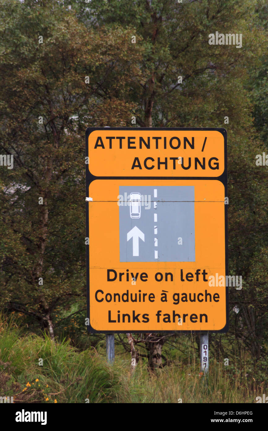 Kenmare. County Kerry. Ireland. Sign in the middle of the country. How ...