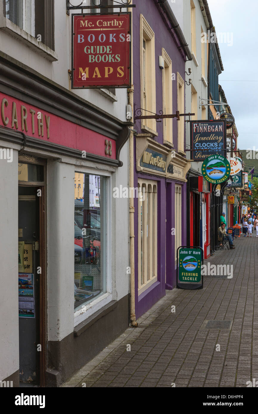 Kenmare. County Kerry. Ireland. Shop fronts Stock Photo - Alamy