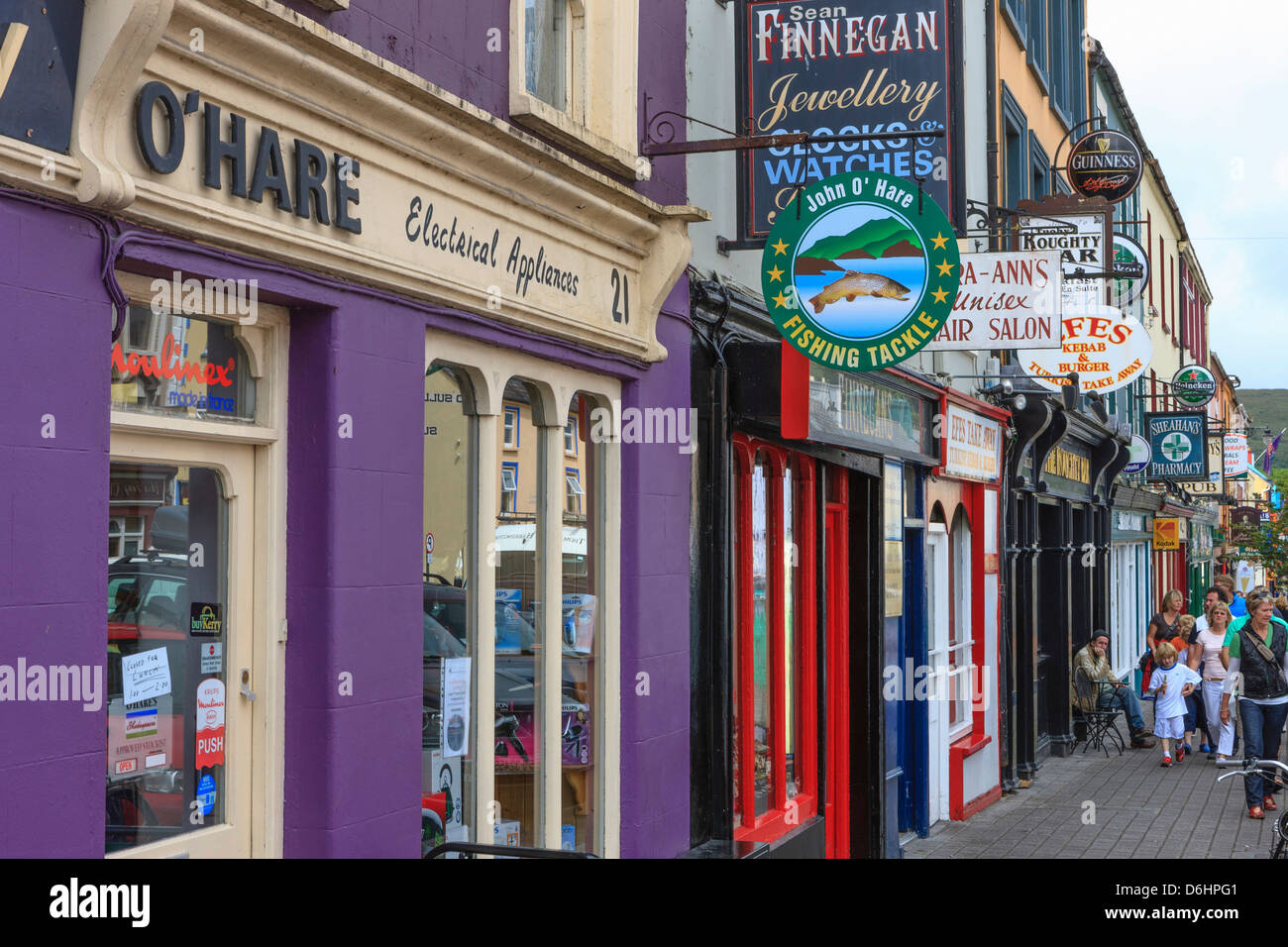 Kenmare. County Kerry. Ireland. Shop fronts Stock Photo - Alamy