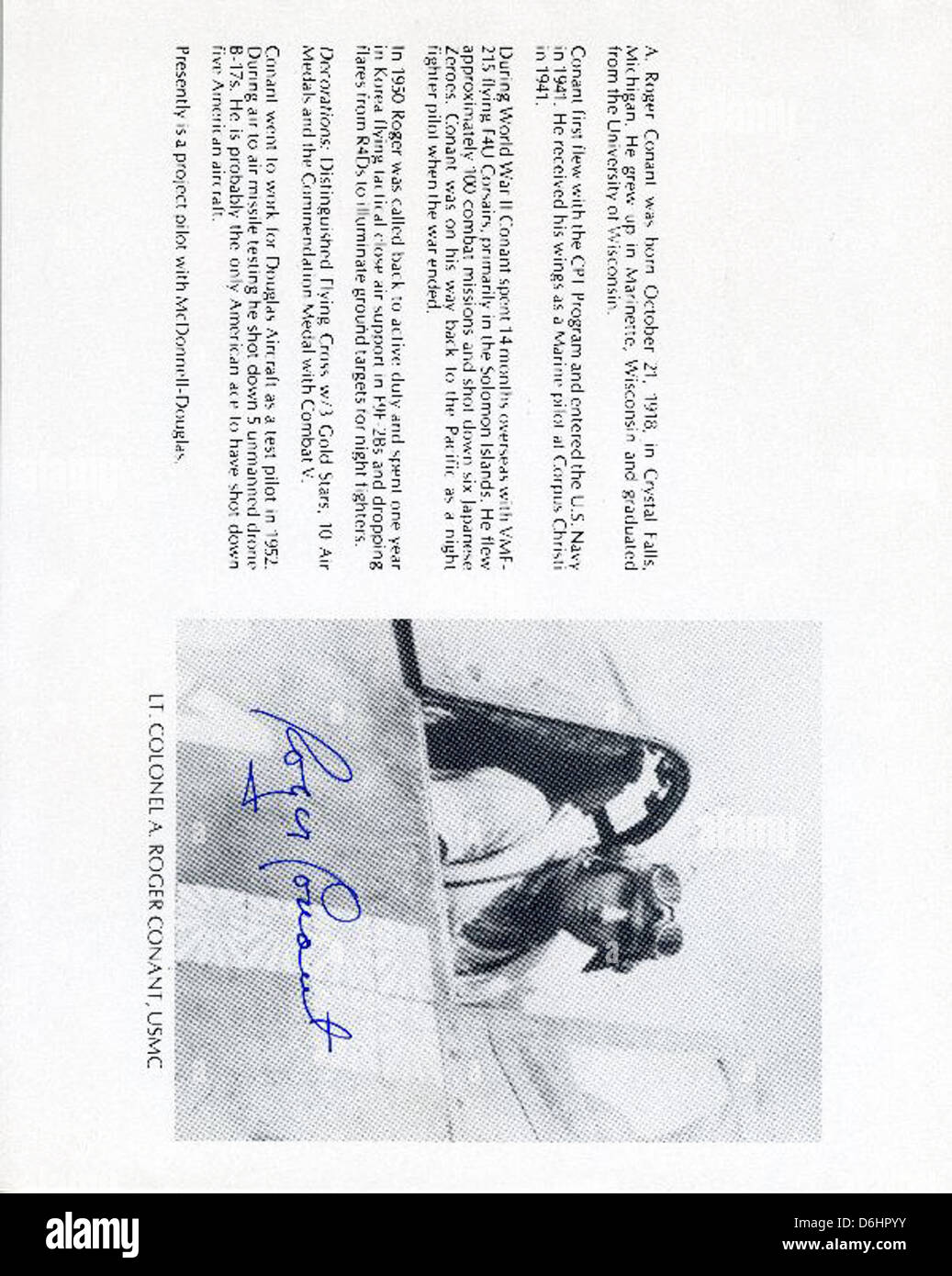 A. Roger Conant was a recognized aviator and ace in early aviation ...